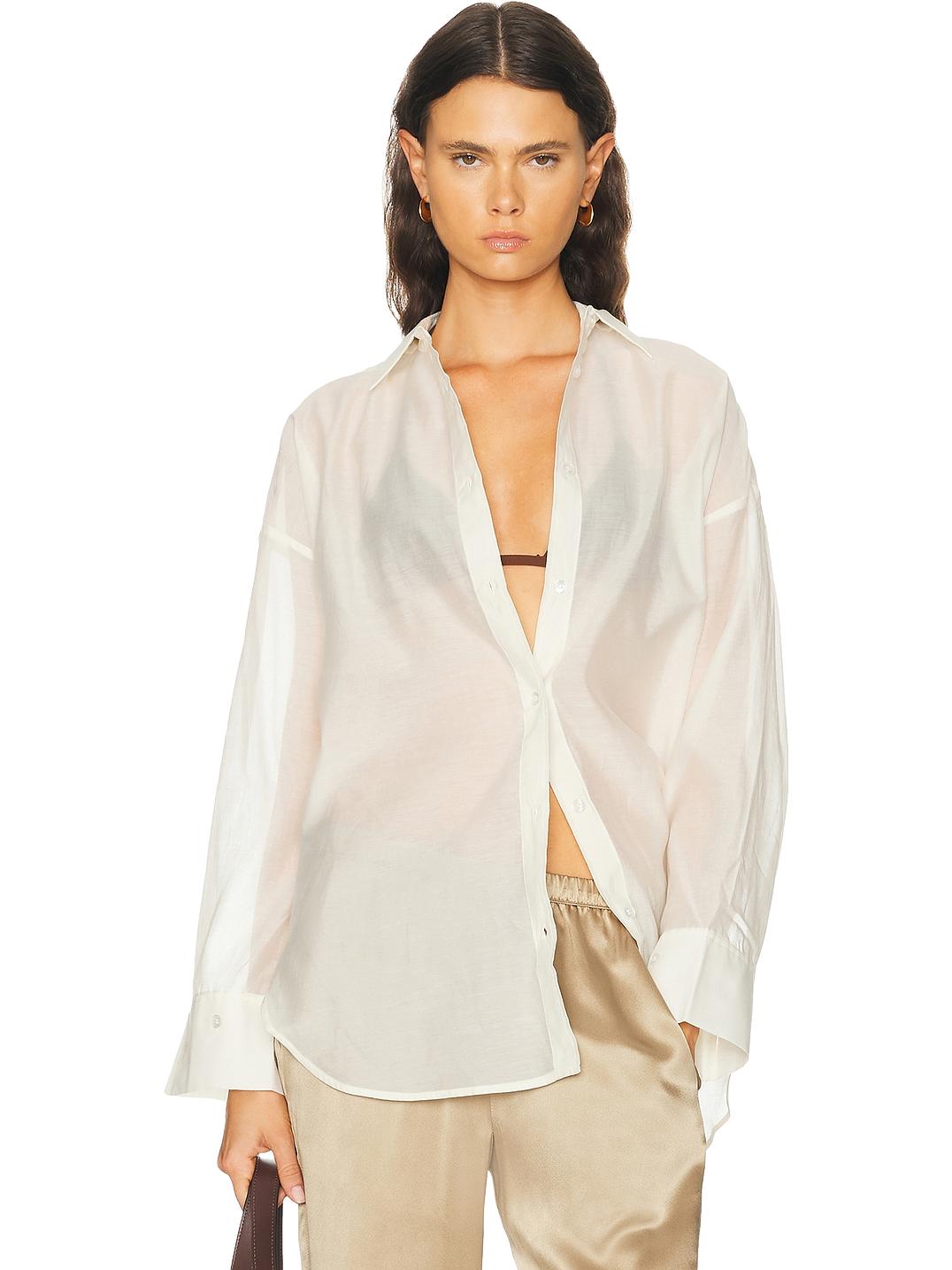 BY MALENE BIRGER By Malene Birger Soft Organza Button-Up Shirt